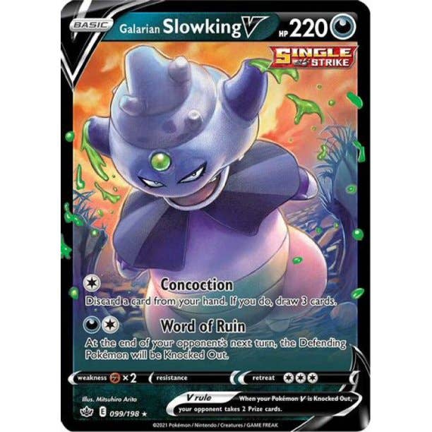 Pokémon TCG: Standard Galarian Slowking VMAX With Houndoom & Toxicroak ...