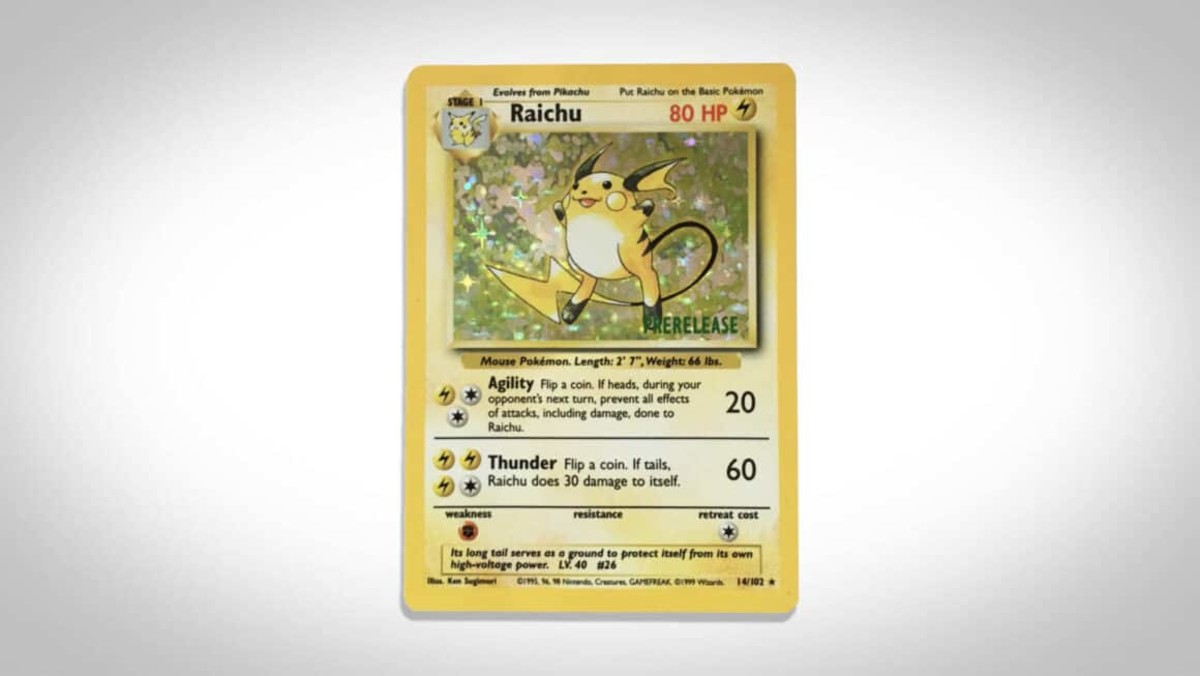 Carte Raichu Rare