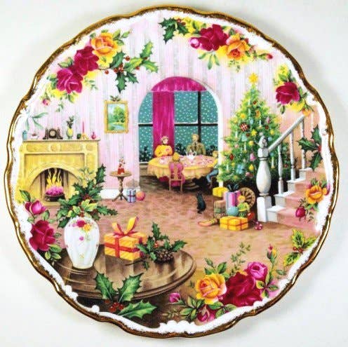 Royal Albert Christmas Collector Plates: Old Country Roses - HobbyLark