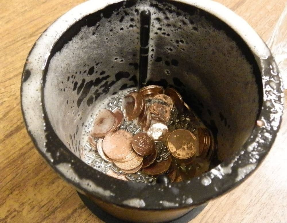 How to Clean Dirty Coins in a Rotary Rock Tumbler - HobbyLark