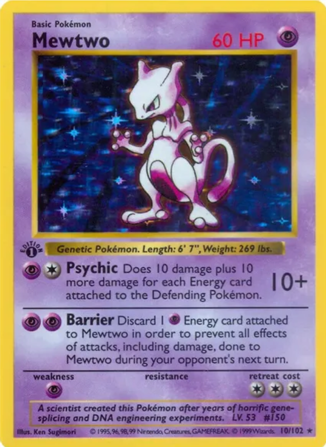 Pokémon TCG: 5 of the Rarest and Most Valuable Mewtwo Cards - HobbyLark