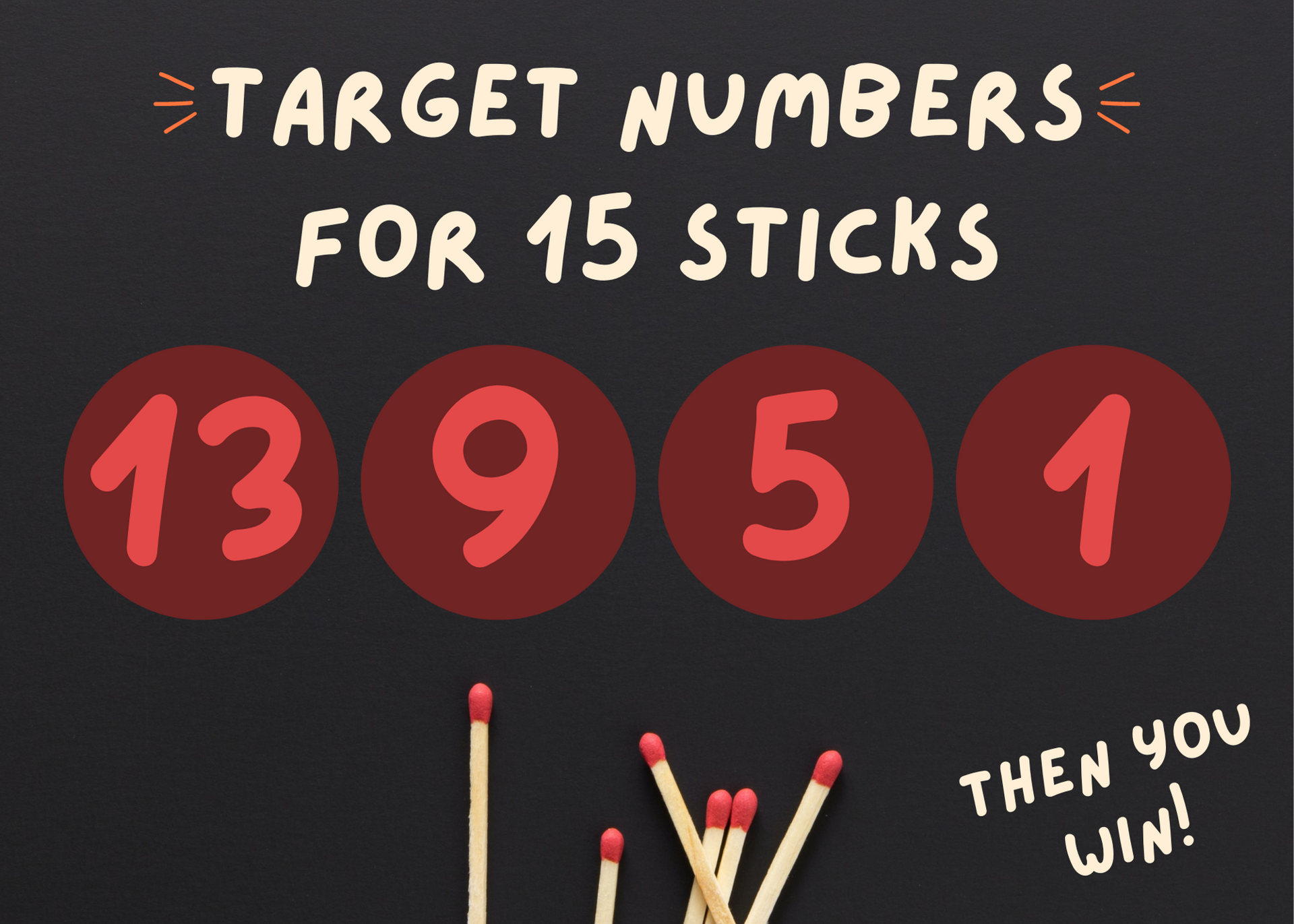 How to Win the Matchstick Game (15 Sticks or Nim) - HobbyLark